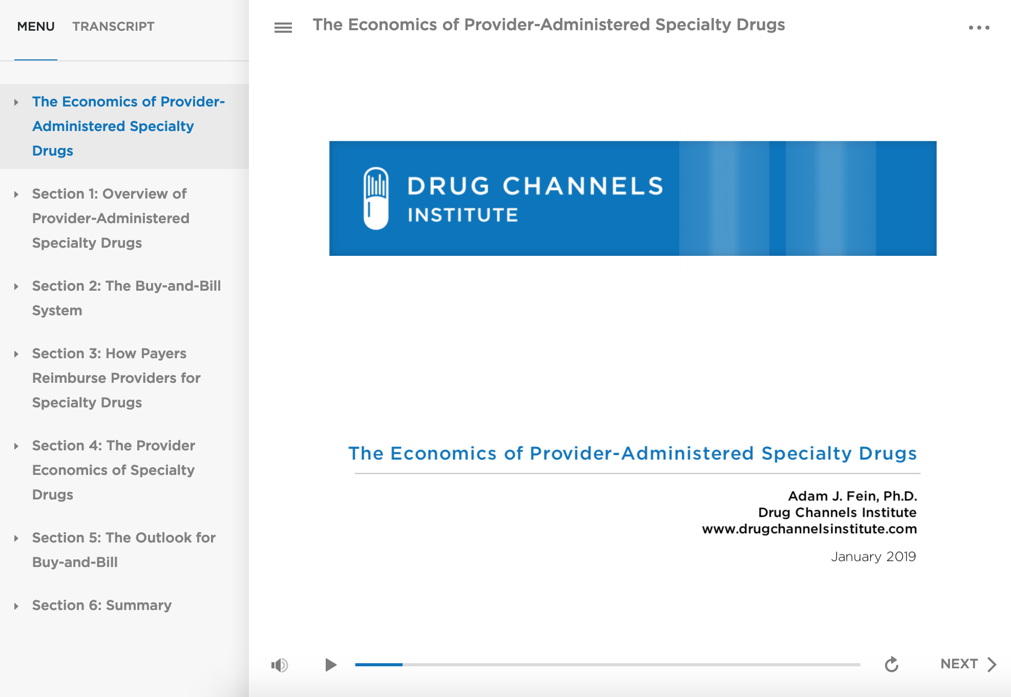 Drug Channels Institute | E-Learning Module Samples